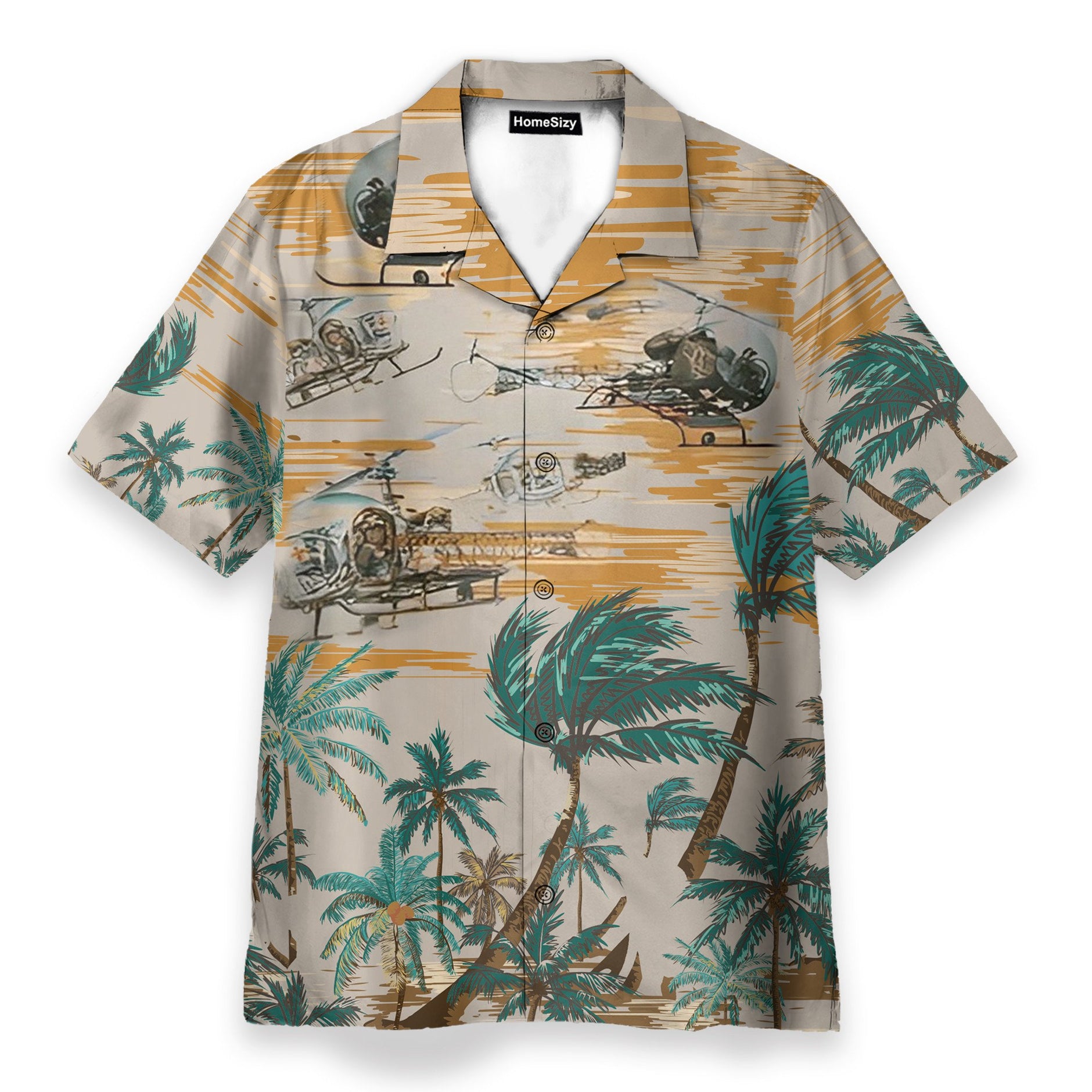 US Army Bell H Men's Button's Up Shirts - Hawaiian Shirt – Homesizy