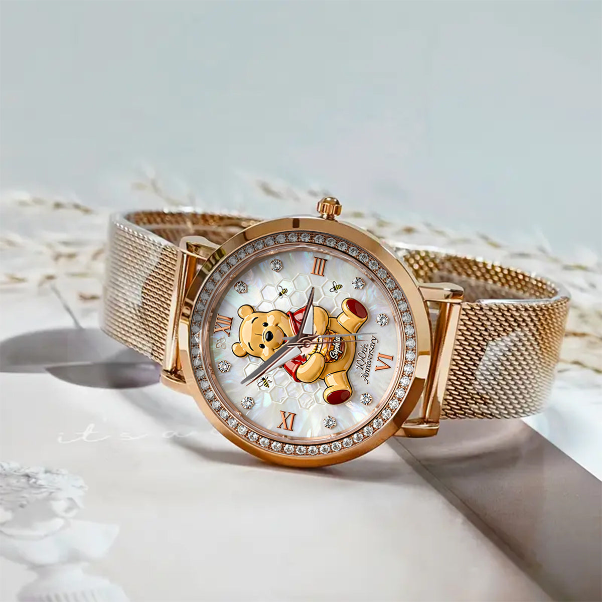 Honey Bear 100th Anniversary - Personalized Women Hand Watch CT01 ...